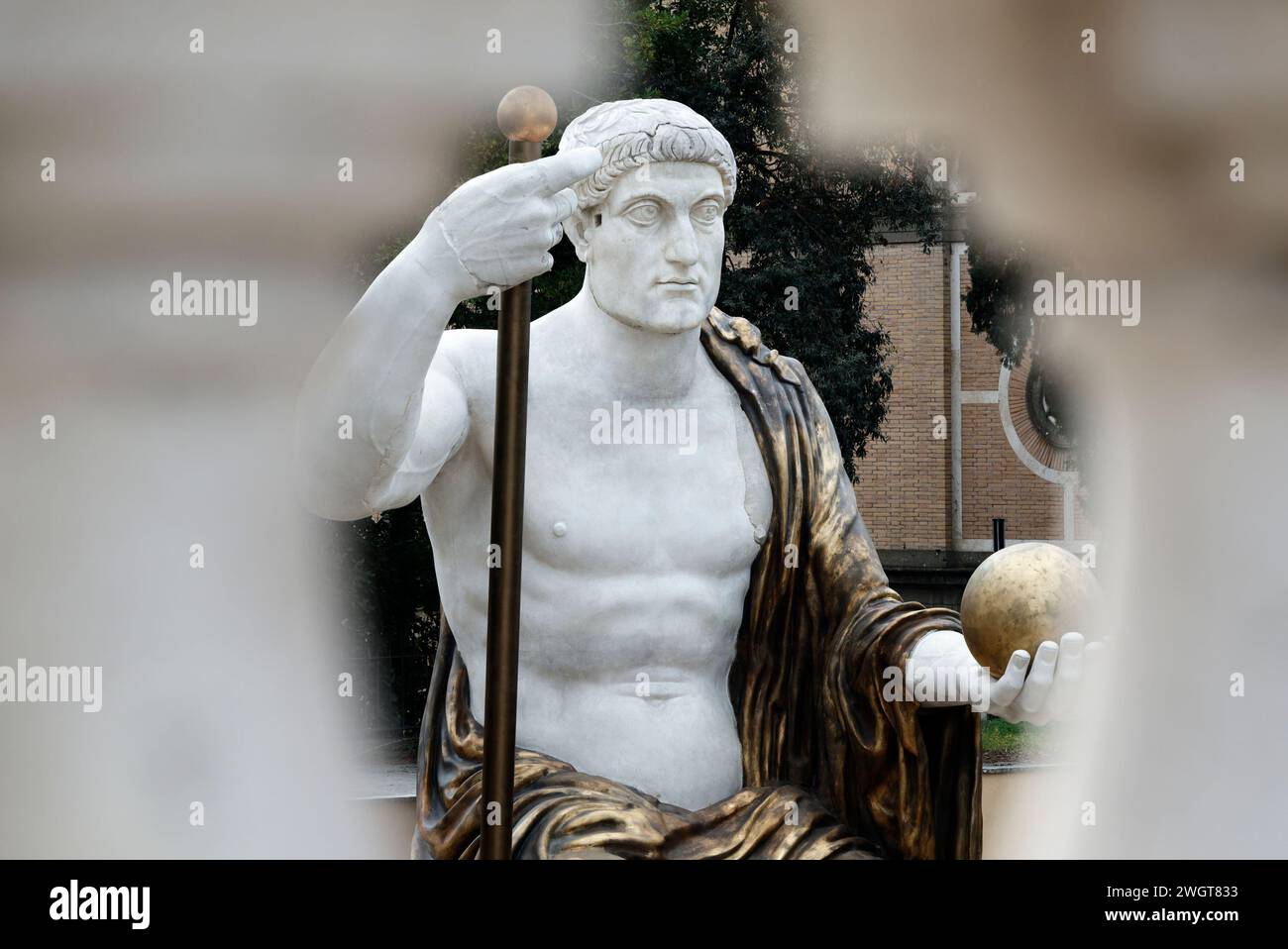 Rome, Italy. 06th Feb, 2024. The colossal statue of Constantine, dating ...