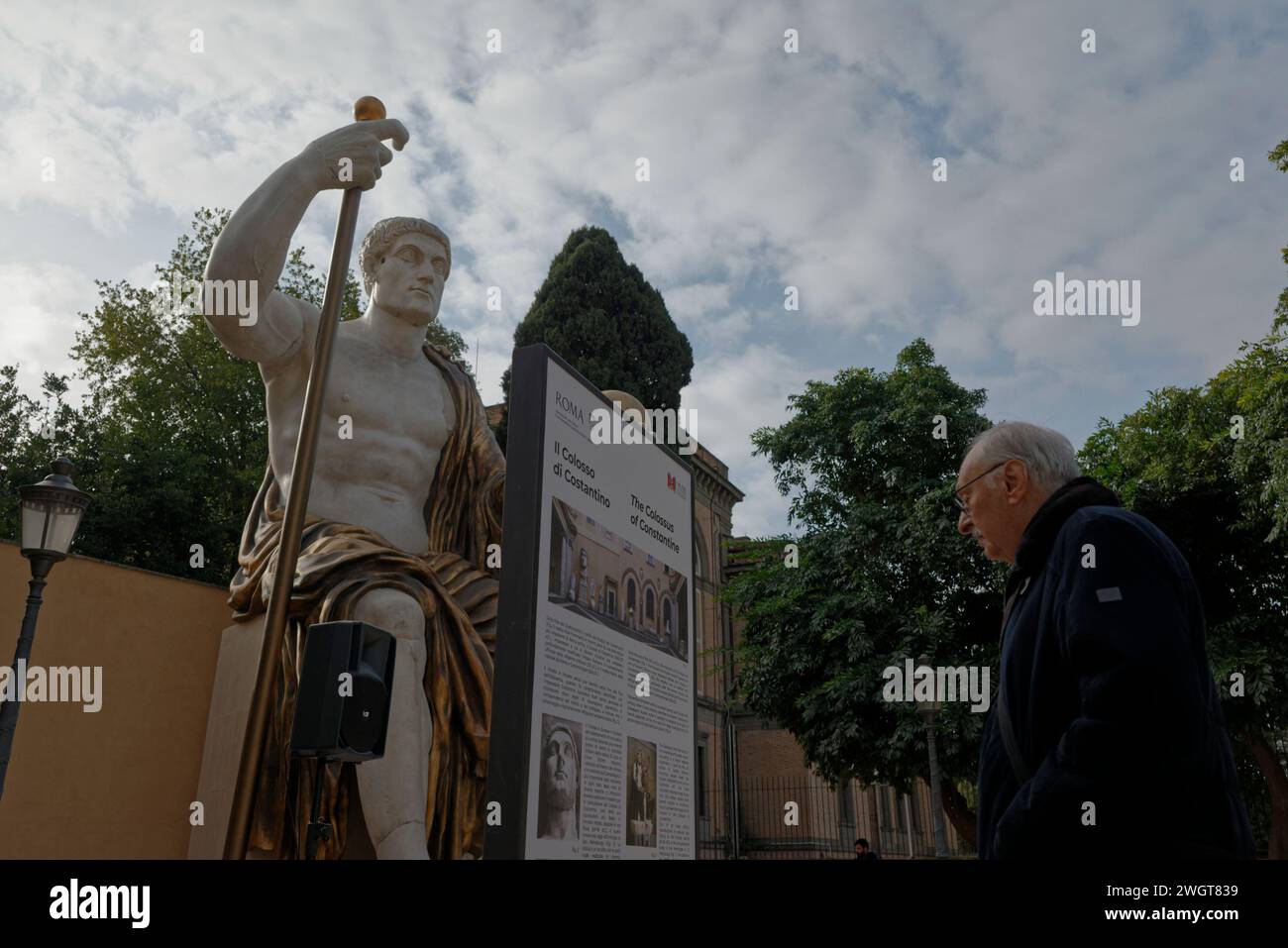 Rome, Italy. 06th Feb, 2024. The colossal statue of Constantine, dating ...