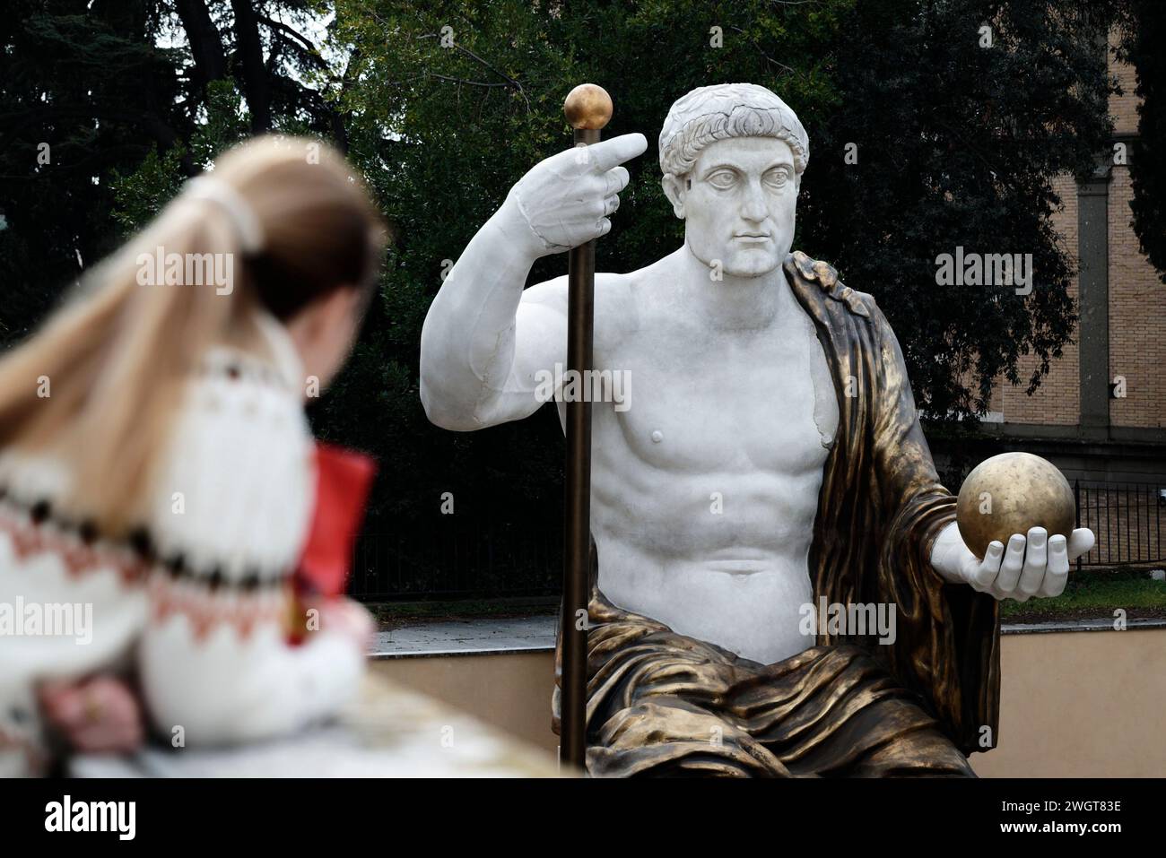 Rome, Italy. 06th Feb, 2024. The colossal statue of Constantine, dating ...