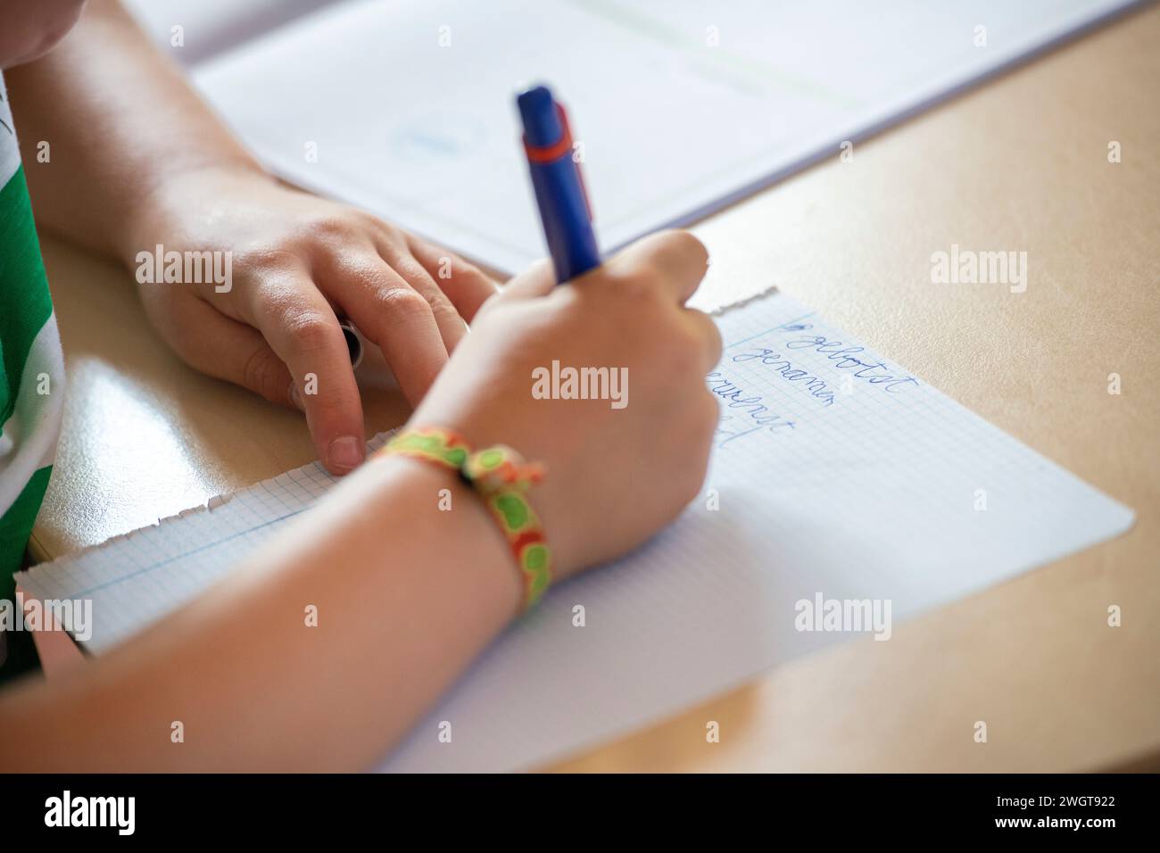Class writing hi-res stock photography and images - Alamy