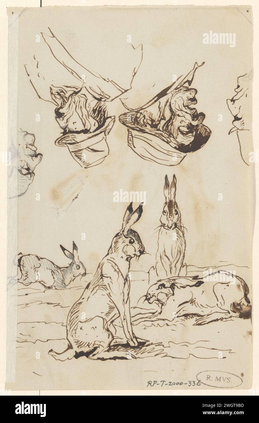 Hazes and Koppen, Johannes Taventrate, 1840 - 1880 drawing paper. ink ...