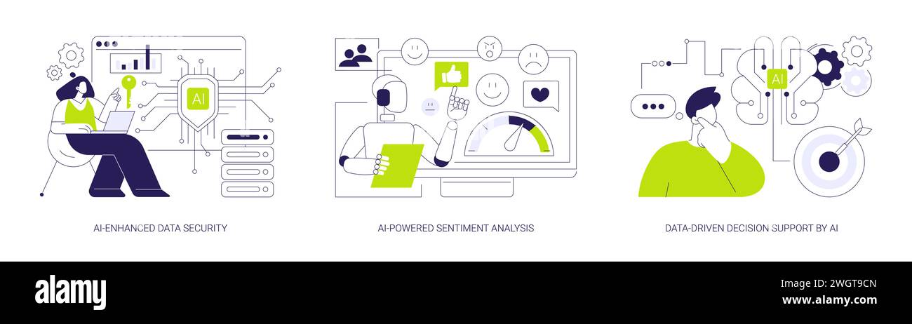 AI in Big Data abstract concept vector illustrations Stock Vector Image ...