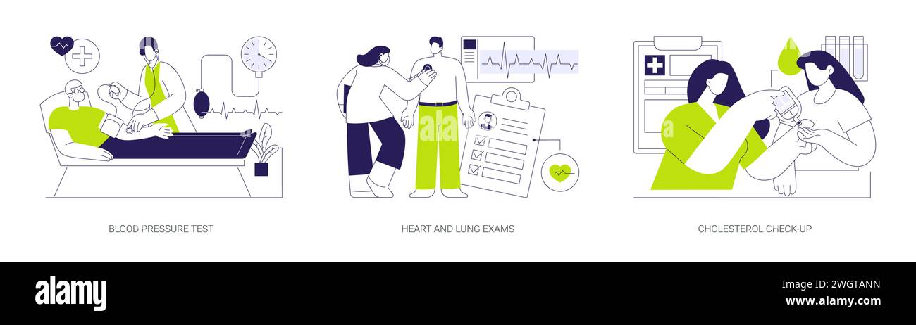 Medical check-up abstract concept vector illustrations Stock Vector ...