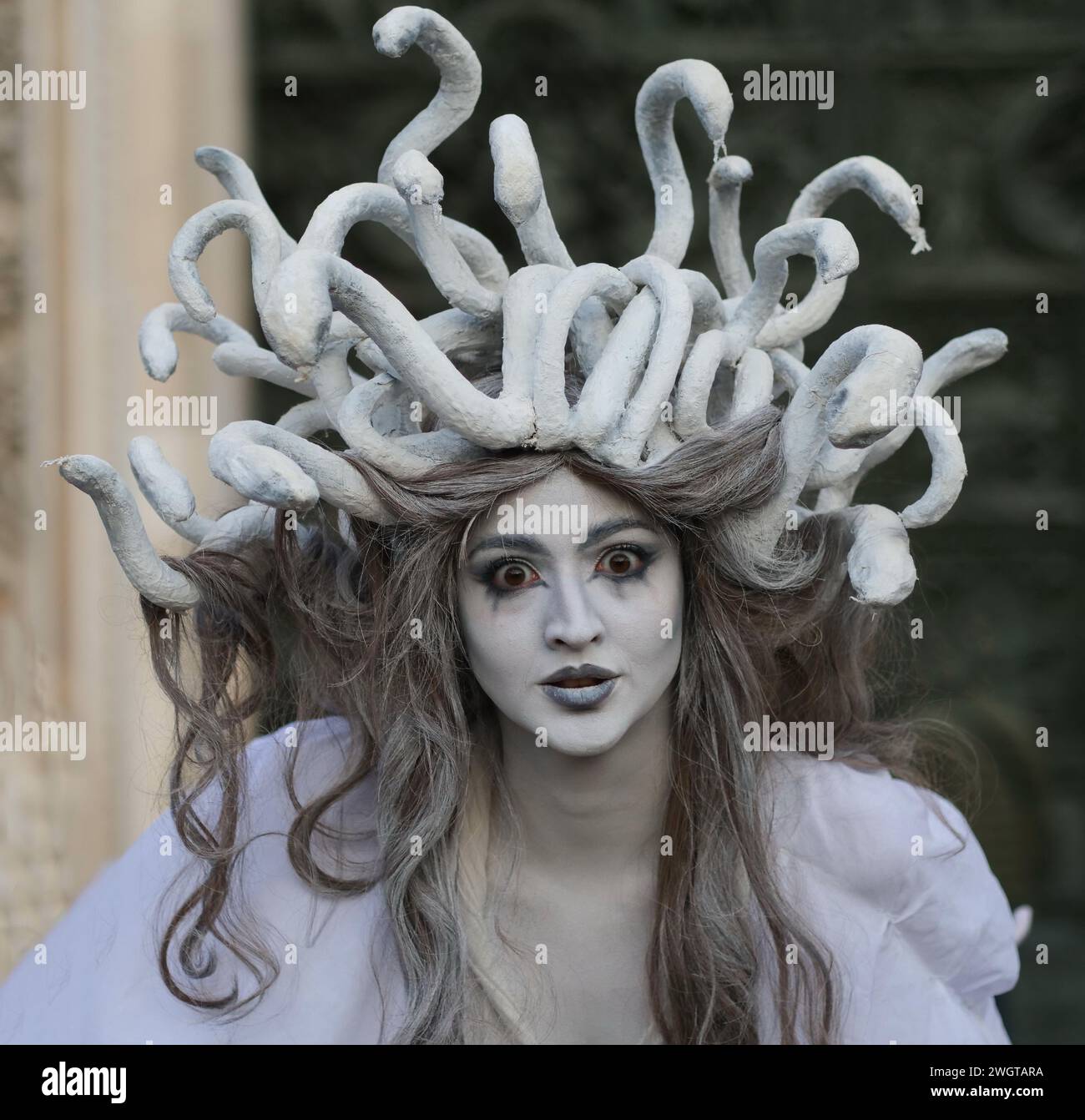 Milan, . 06th Feb, 2024. Promotional show in Piazza Duomo Milan to ...