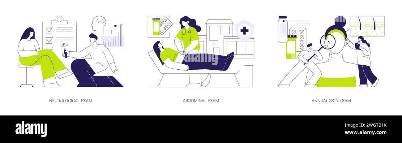 General health check-up abstract concept vector illustrations Stock ...