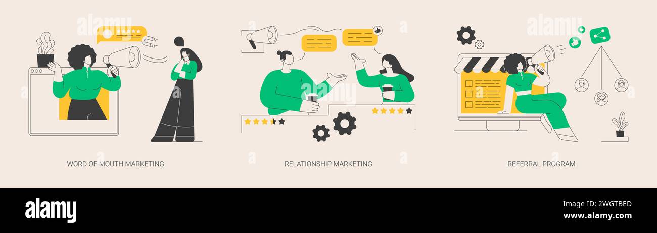 Customer oriented marketing strategy abstract concept vector ...