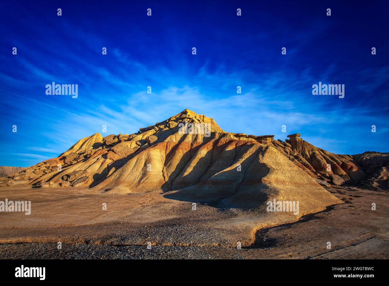 El Castillo, Bardenas Reales, Navarra (Spain Stock Photo - Alamy