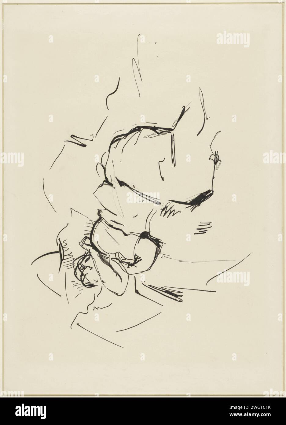 Study of a lying woman, sleeping on a couch, Rik Wouters, 1892 - 1916 ...