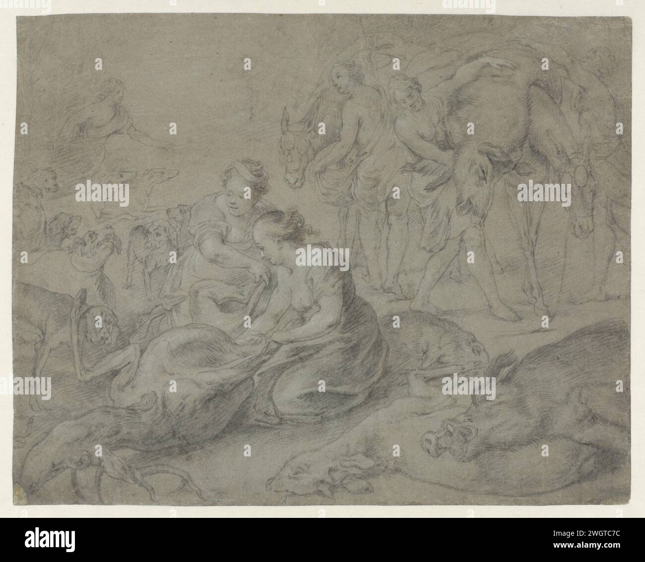 Diana and her nymphs after the hunt, Anonymous, After 1600 - Before ...