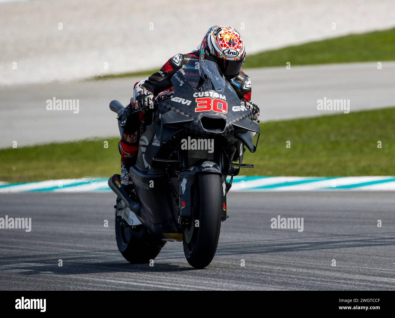 Kuala Lumpur, Malaysia. 06th Feb, 2024. Japanese rider Takaaki Nakagami of LCR Honda in action ...