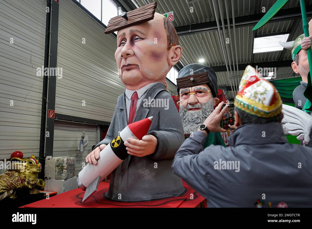A carnival float depicts Russia's president Vladimir Putin with an ...