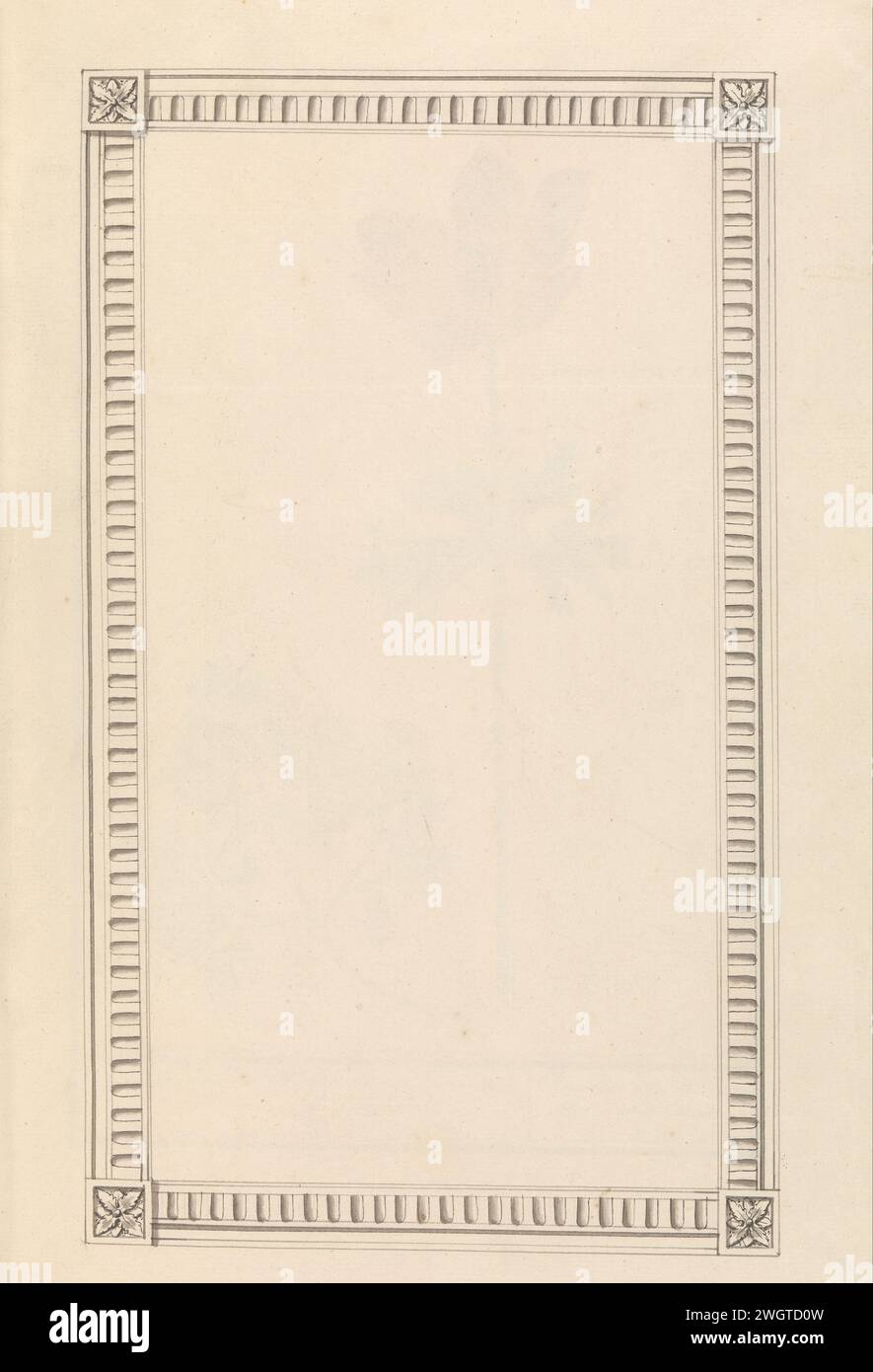 Frame, anonymous, 1809 - 1814 drawing Empty frame. Part of the second ...