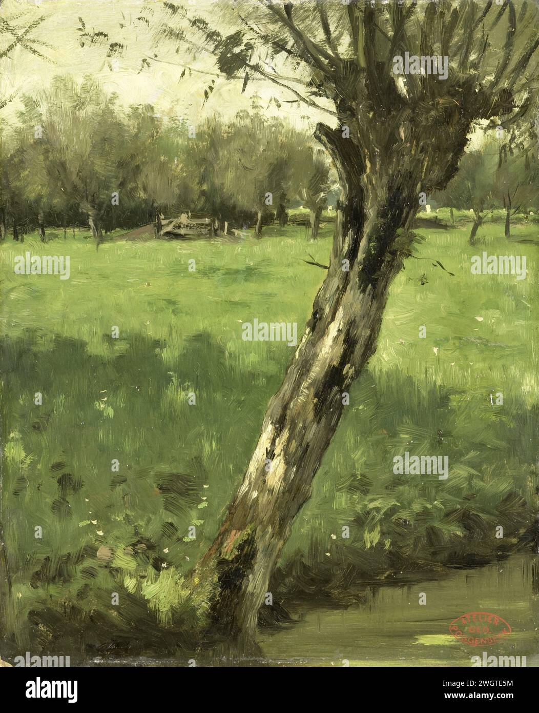 The Willow, Geo Poggenbeek, c. 1873 - c. 1903 painting Hazardous ...