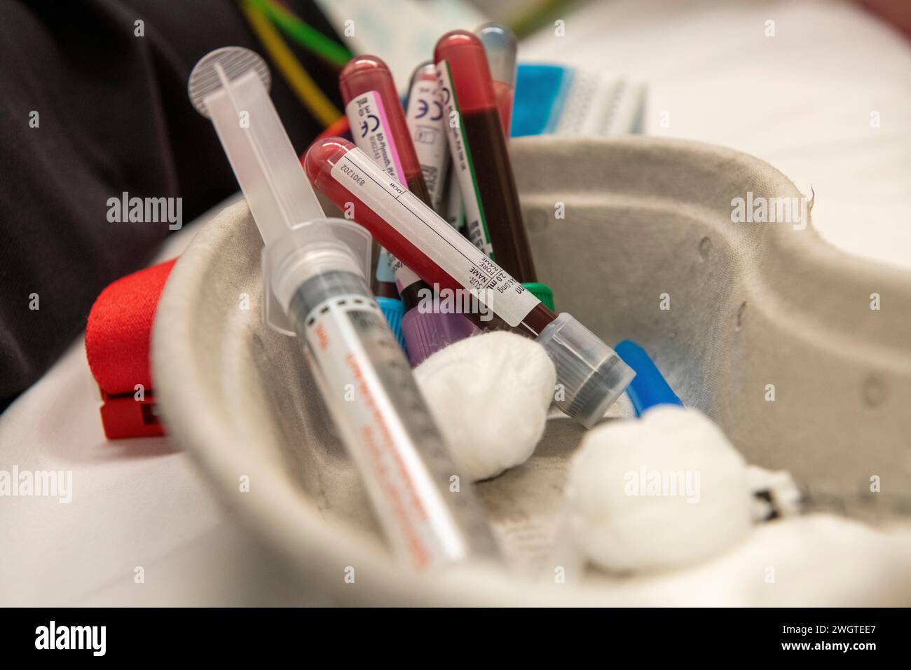 Blood test tubes hi-res stock photography and images - Alamy