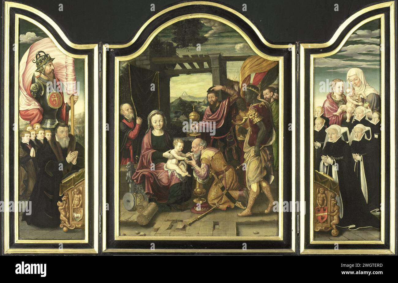 Triptych with the Adoration of the Magi, Bartholomäus Bruyn (I) (manner ...