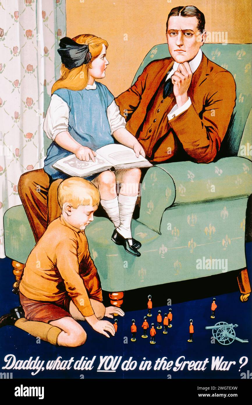 Daddy what did you do in the war hi-res stock photography and images ...