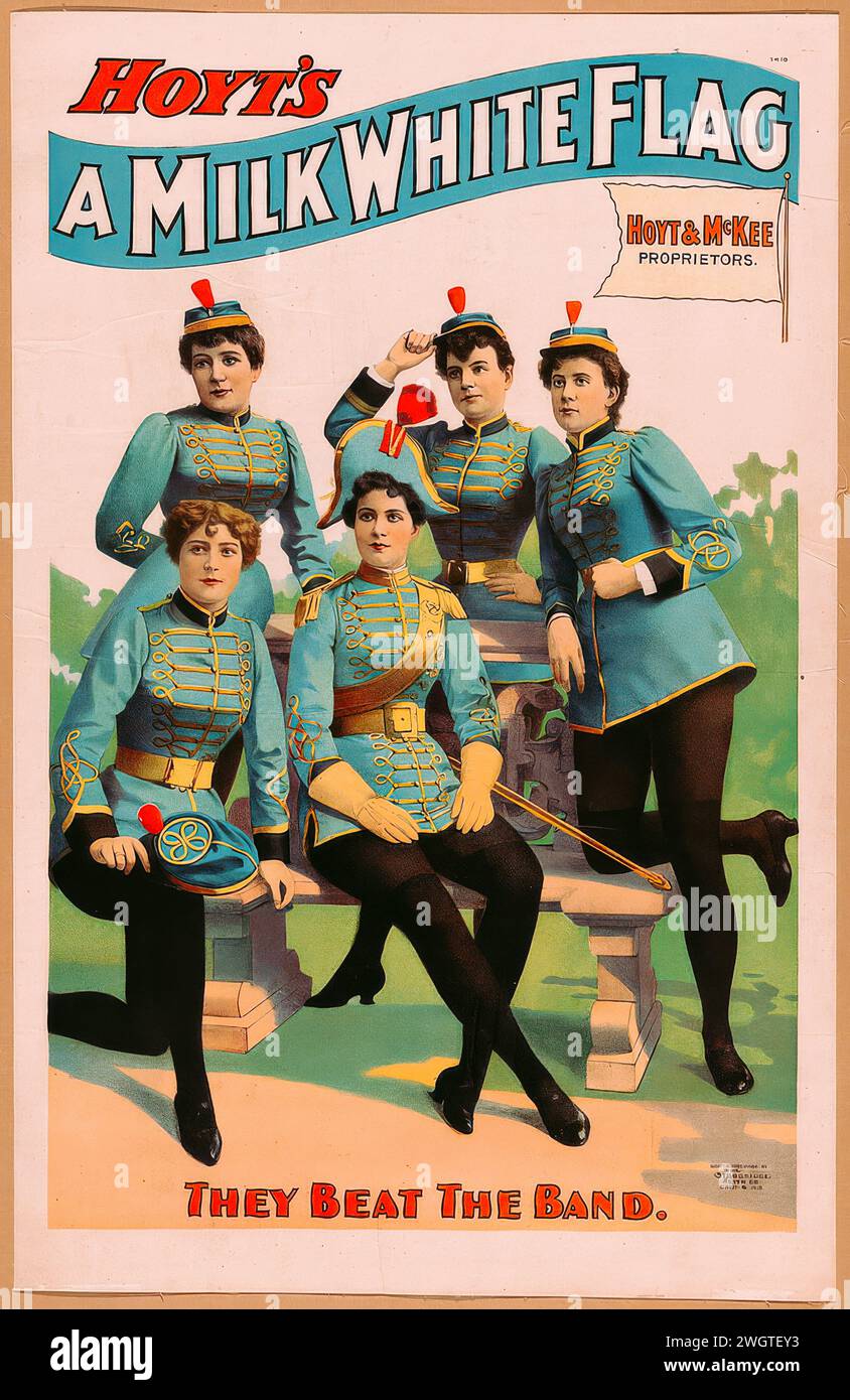 Poster Hoyt's A Milk White Flag Stock Photo - Alamy