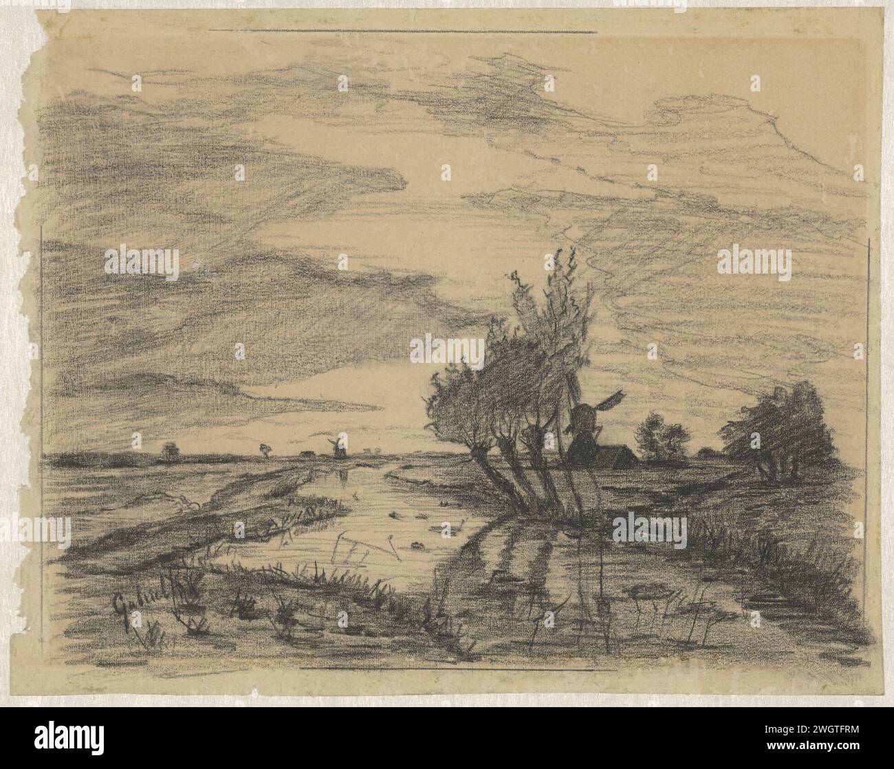 A Wetering at Abcoude, Paul Joseph Constantin Gabriël, 1838 - 1903 ...