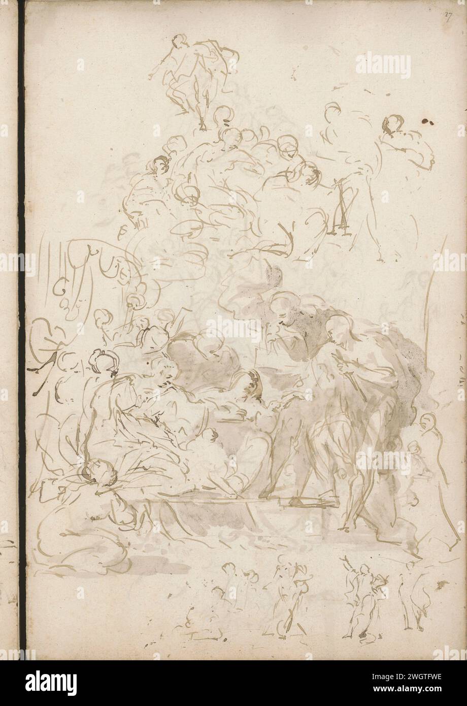 Composition studies with groups of figures, c. 1650 - c. 1799 The ...