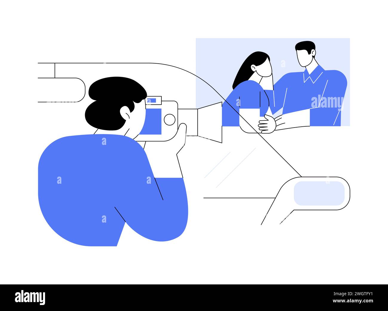 Couple hands camera Stock Vector Images - Alamy