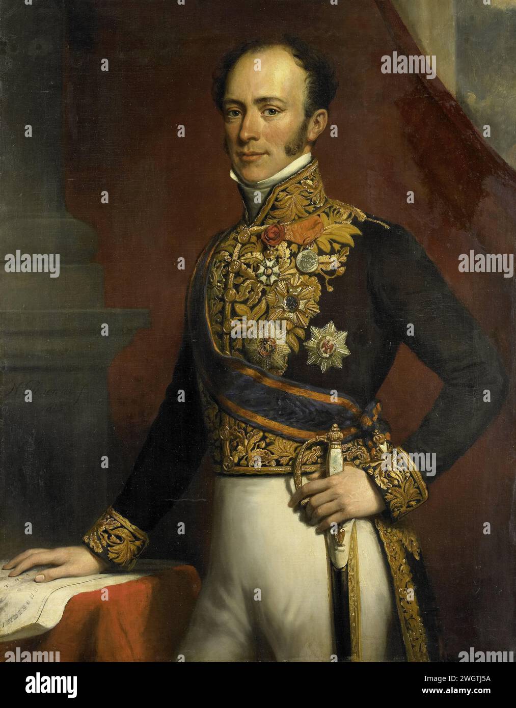 Portrait of Jan Jacob Rochussen, Governor-General of the Duch East ...