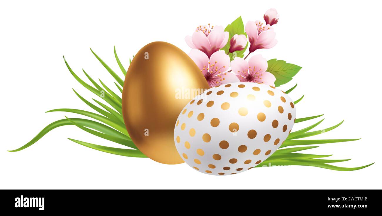 Bird in cherry blossom Stock Vector Images - Alamy