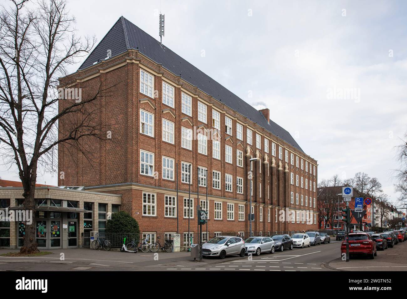 the Theodor-Heuss-school in the district Suelz, Cologne, Germany. die ...