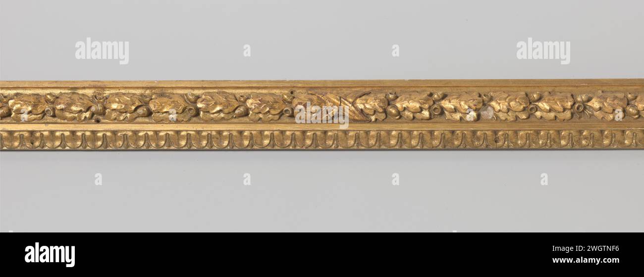 List fragment: gilt list of pâte ornaments, upper rule., C. 1700 - c ...