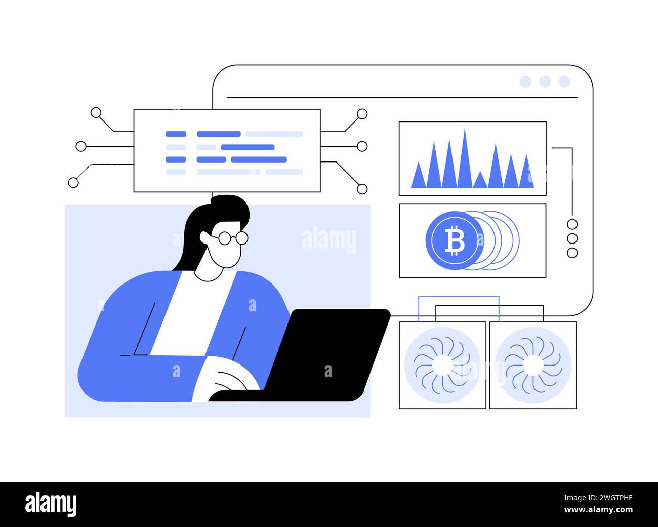 Mining process concept cartoon hi-res stock photography and images - Alamy