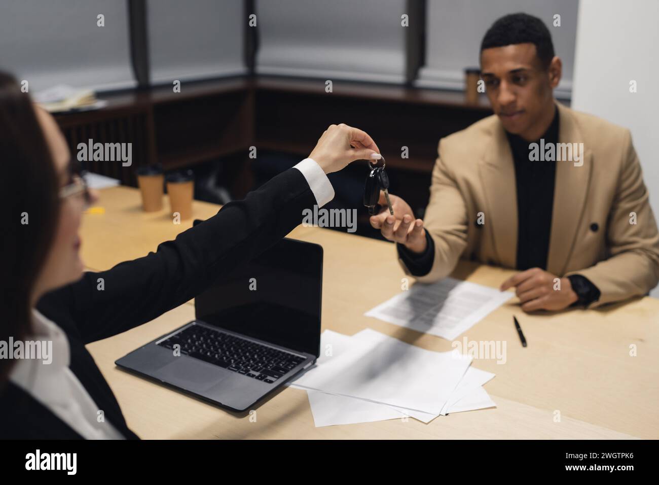Excited diverse employees team celebrating teamwork success Stock Photo ...