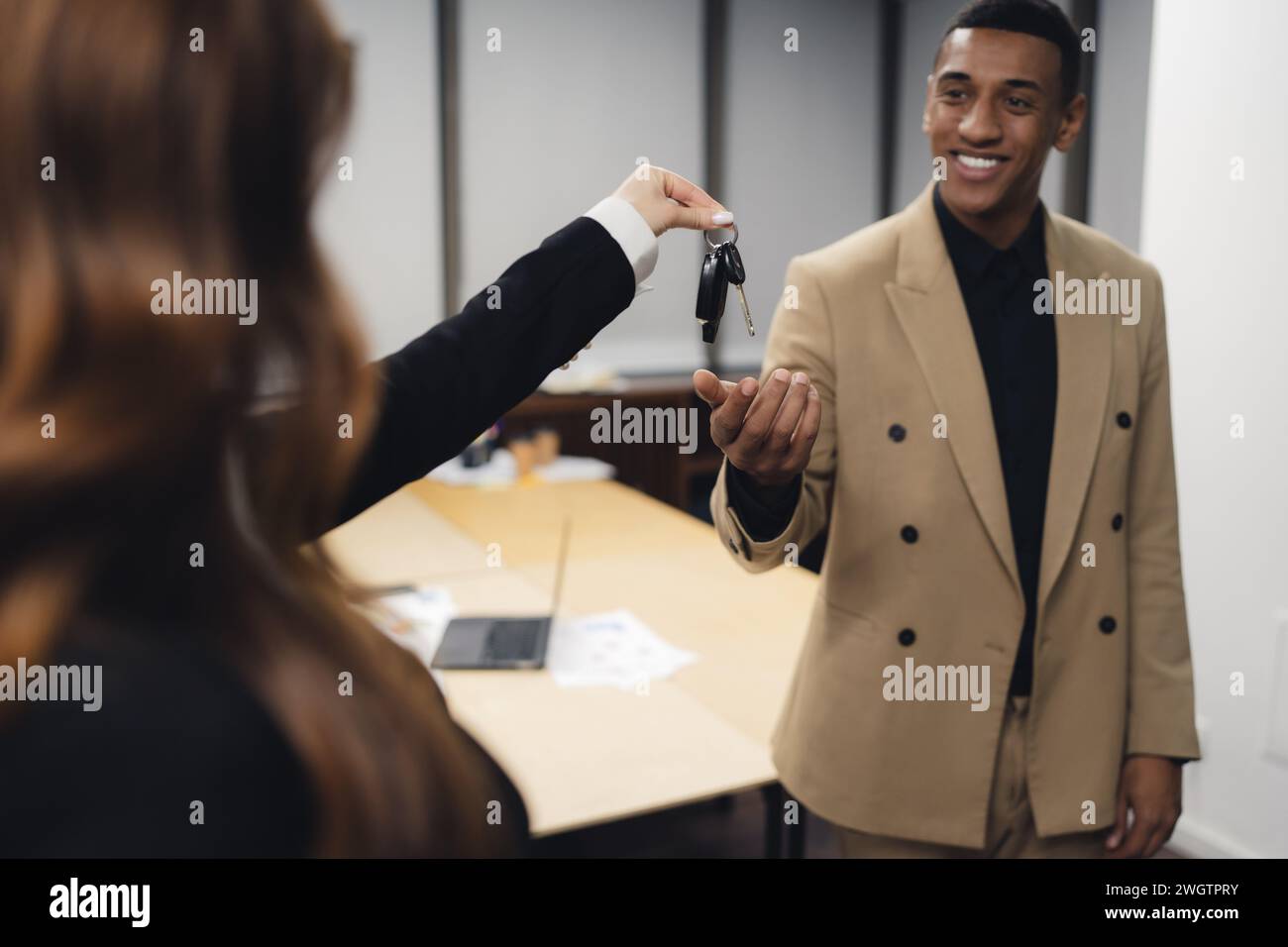 Excited diverse employees team celebrating teamwork success Stock Photo ...