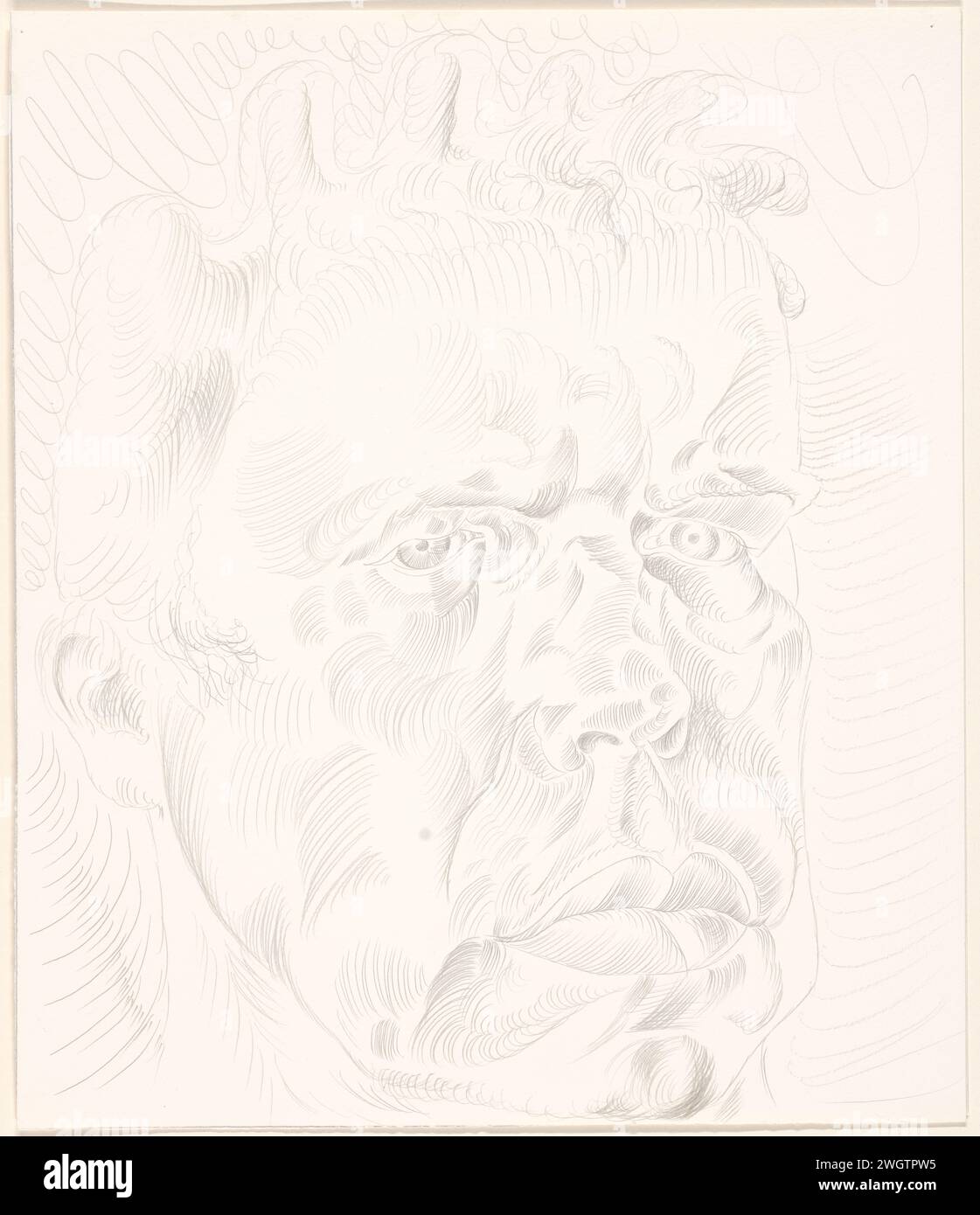 Self -portrait 2003 no. 83, Philip Akkerman, 2003 drawing ¾ and face ...
