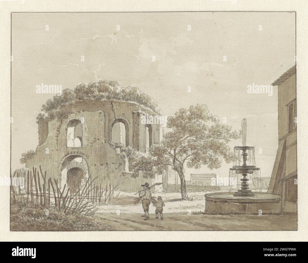 The Temple of Minerva Medica in Rome, 1761 - 1817 drawing Drawing from ...