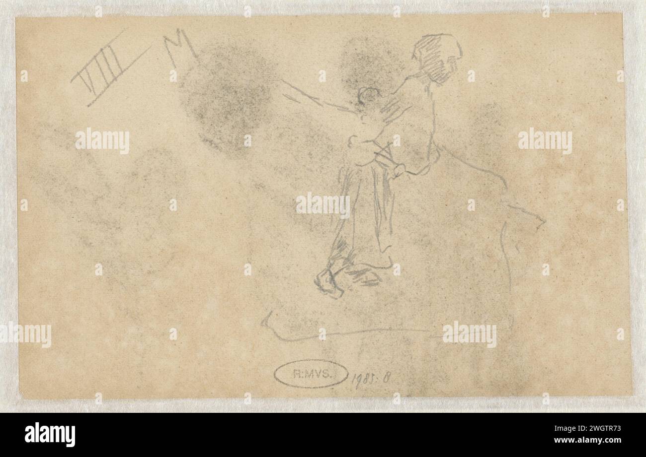 Sketch of a current woman, Hendrik Johannes Haverman, 1867 - 1928 ...