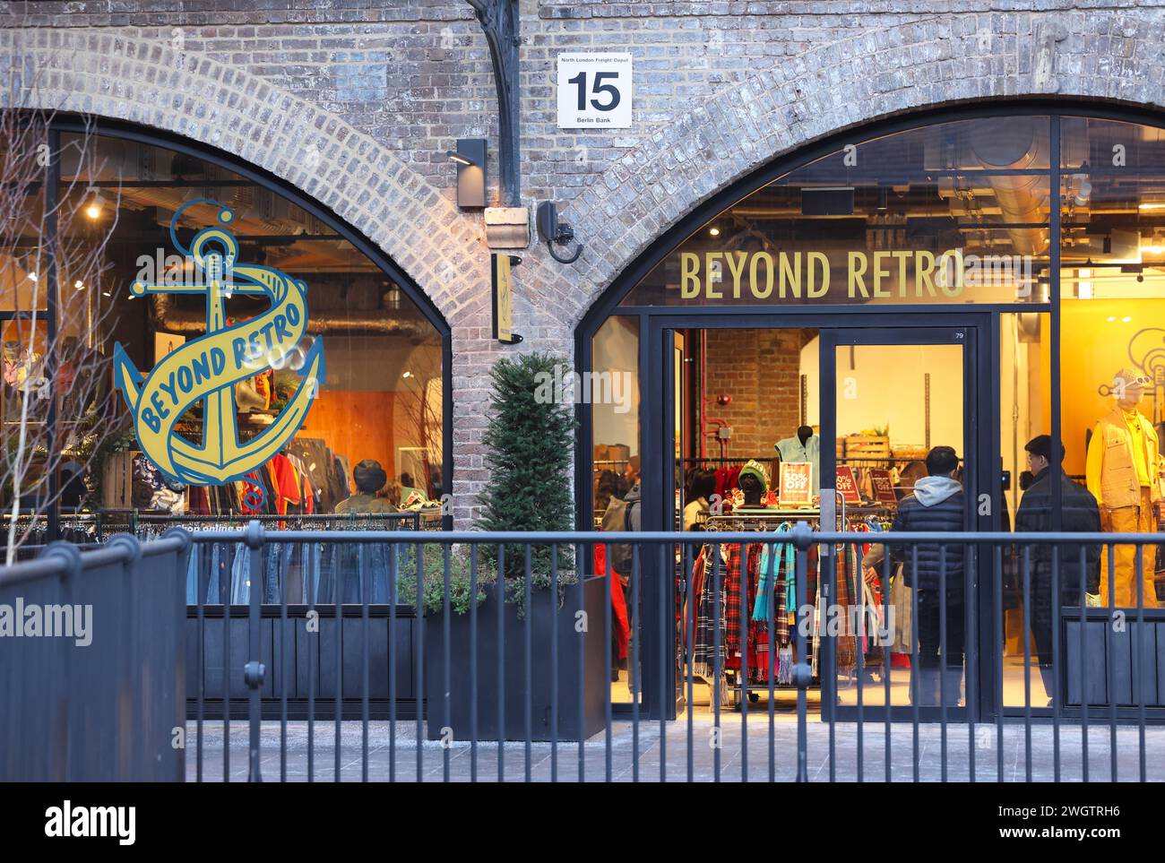 Beyond Retro vintage clothing store in Coal Drops Yard, at Kings Cross ...