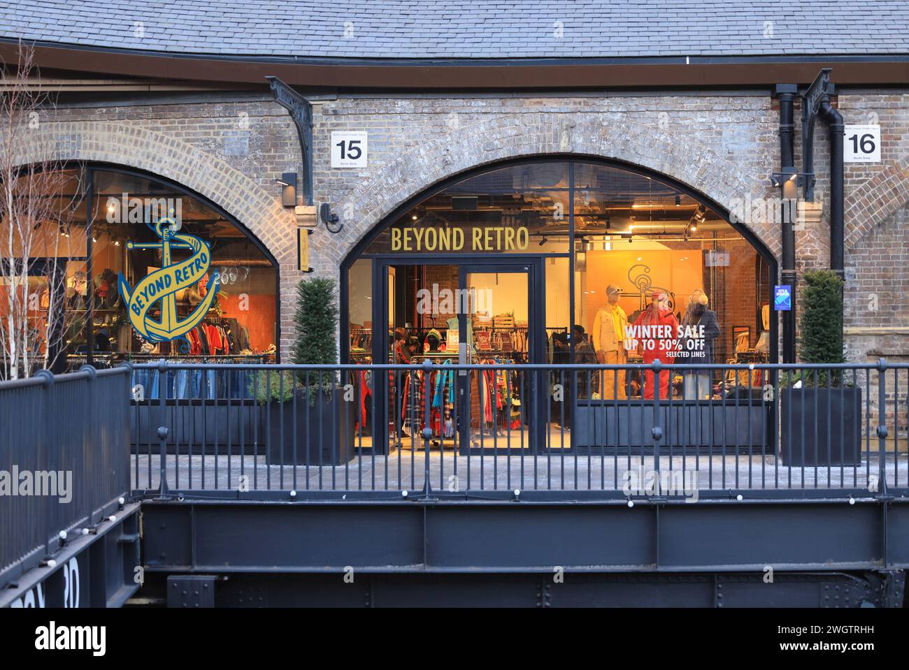 Beyond Retro vintage clothing store in Coal Drops Yard, at Kings Cross ...
