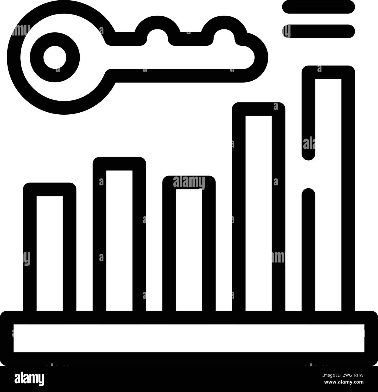 Business key graph icon outline vector. Telework home. Screen save call ...