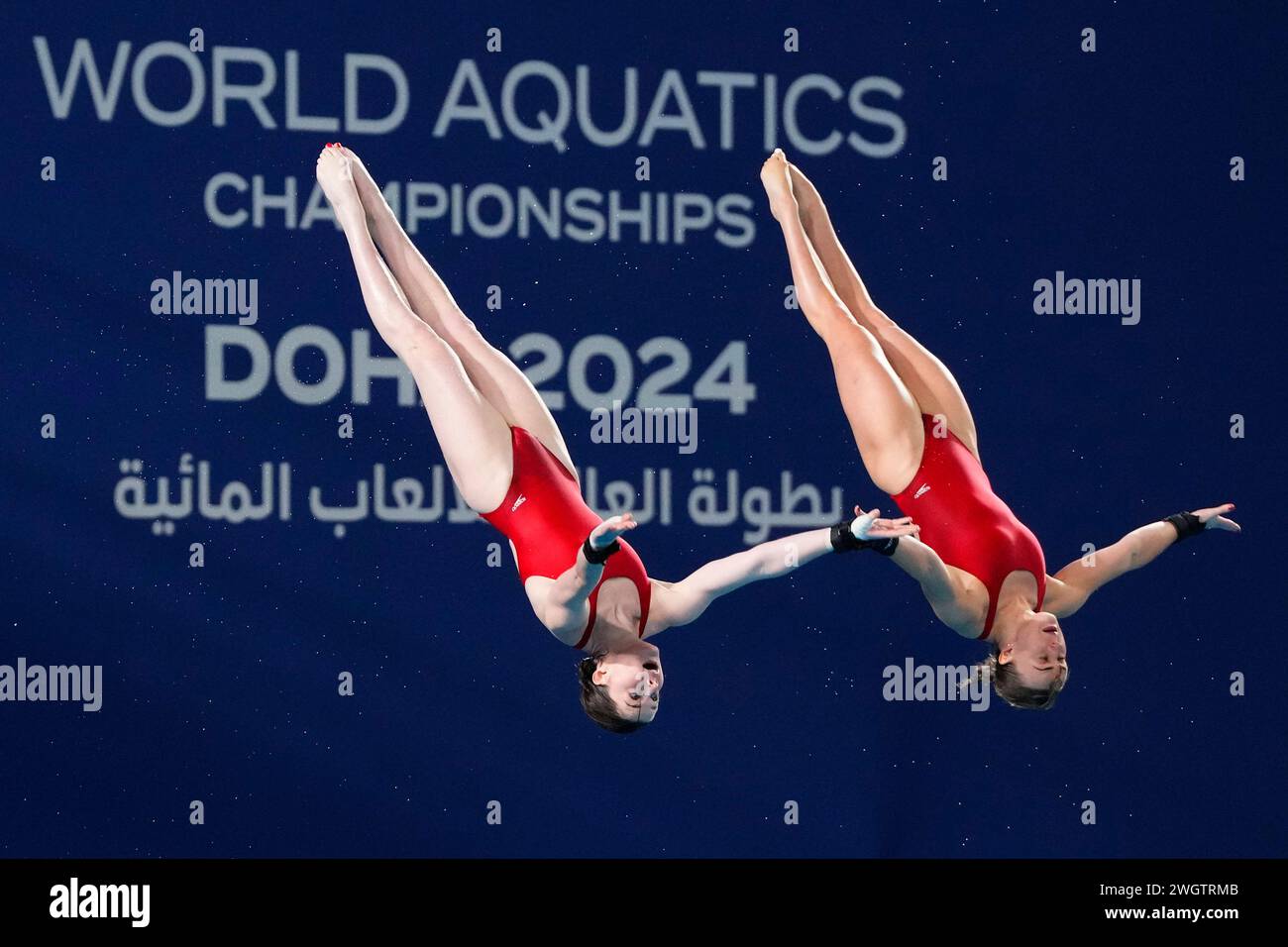 Lois Toulson and Andrea Spendolini Sirieix of Great Britain compete ...
