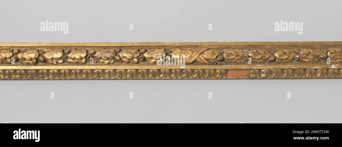 List fragment: gilt list of pâte ornaments, upper rule., C. 1700 - c ...