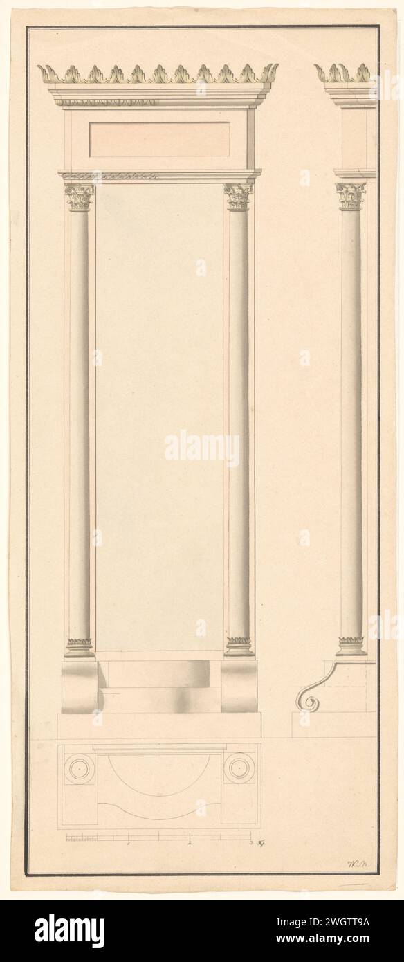Mirror rock, front and side view with underneath in diameter, Carl ...