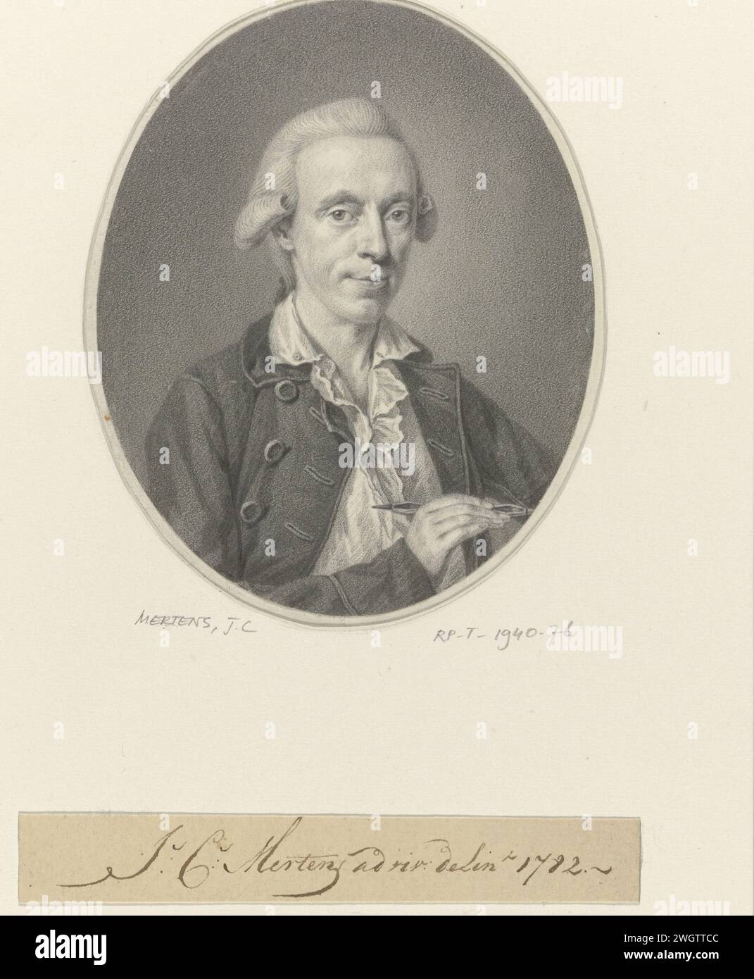 Self -portrait of Johannes Cornelis Mertens, Johannes Cornelis Mertens ...