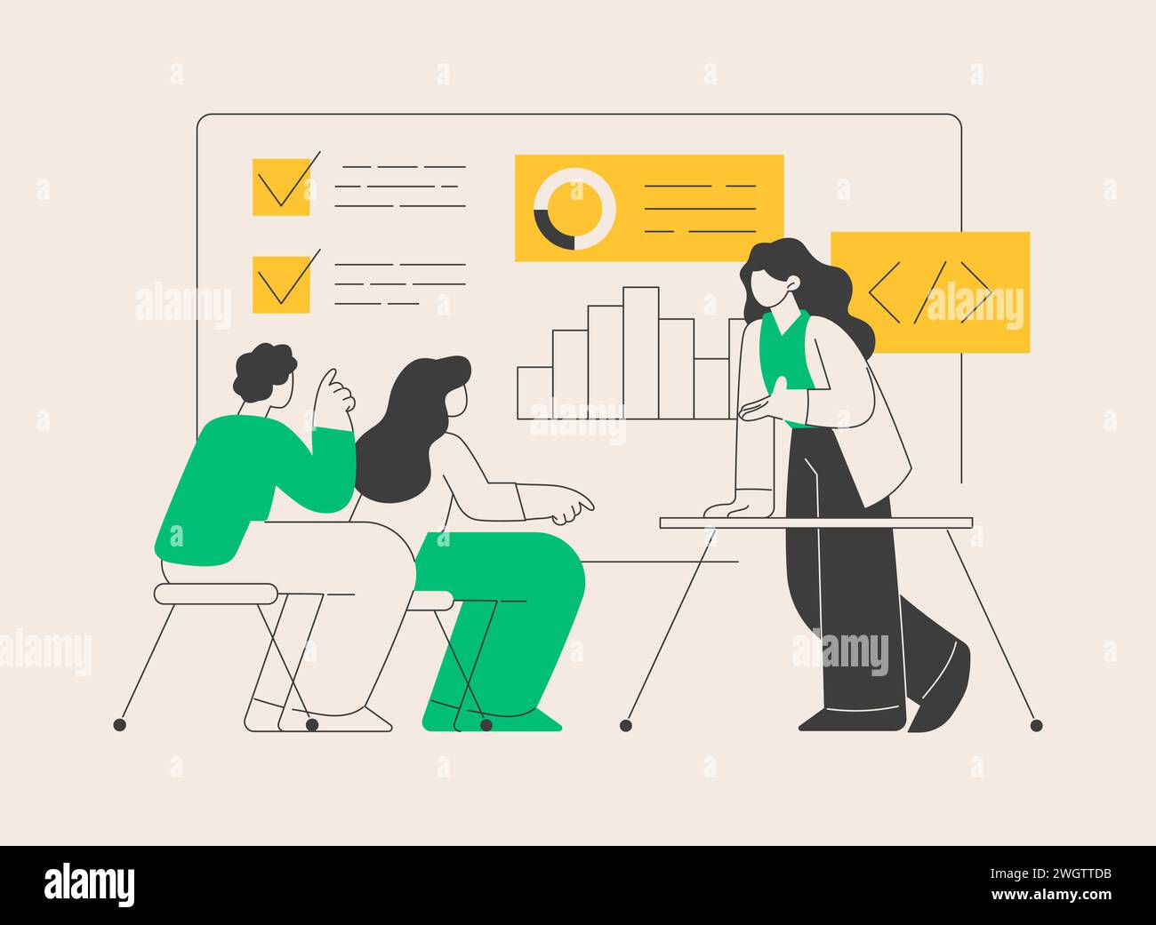 IT management courses abstract concept vector illustration Stock Vector ...