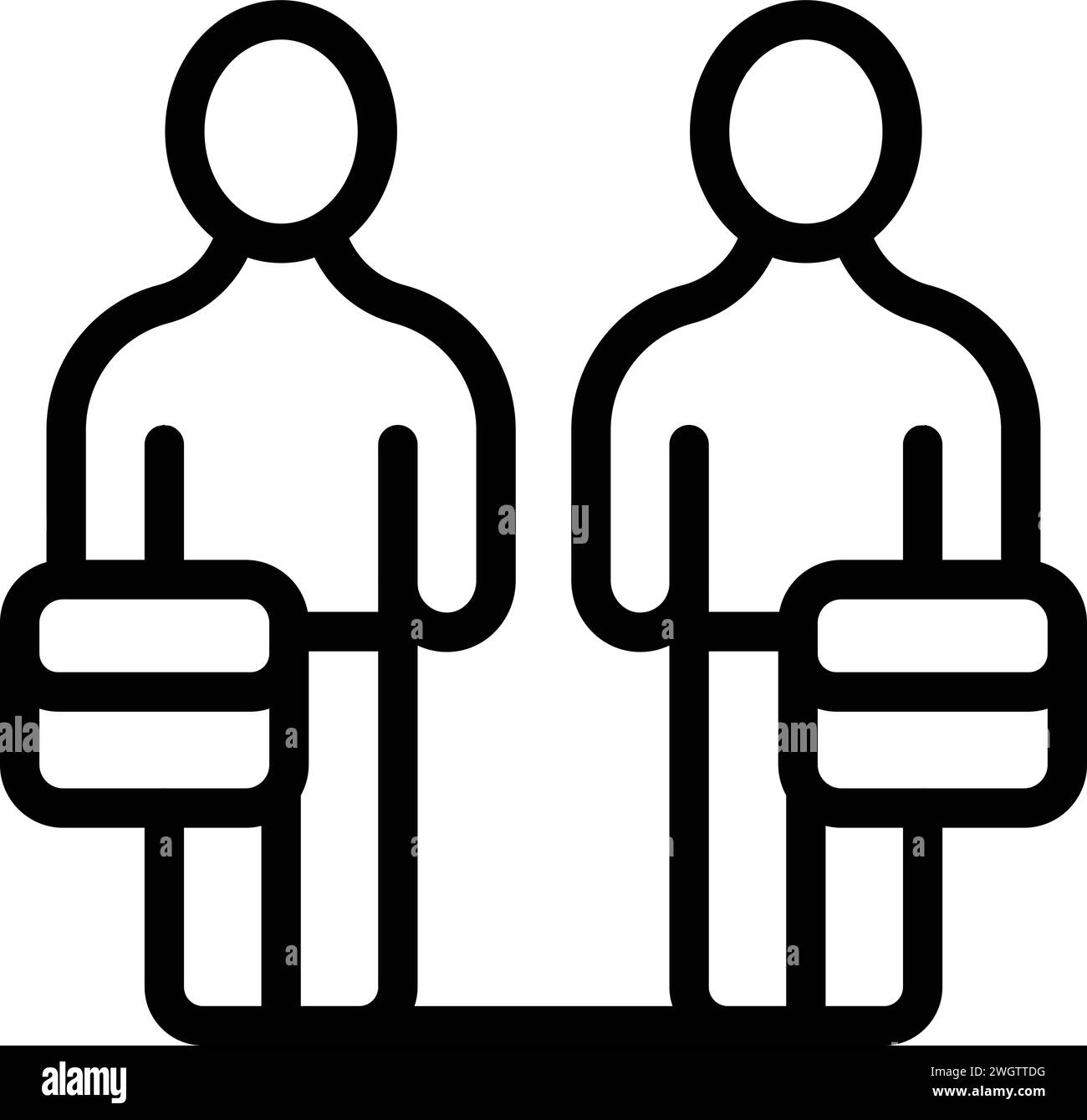 Office business meeting icon outline vector. Conference team. Web ...