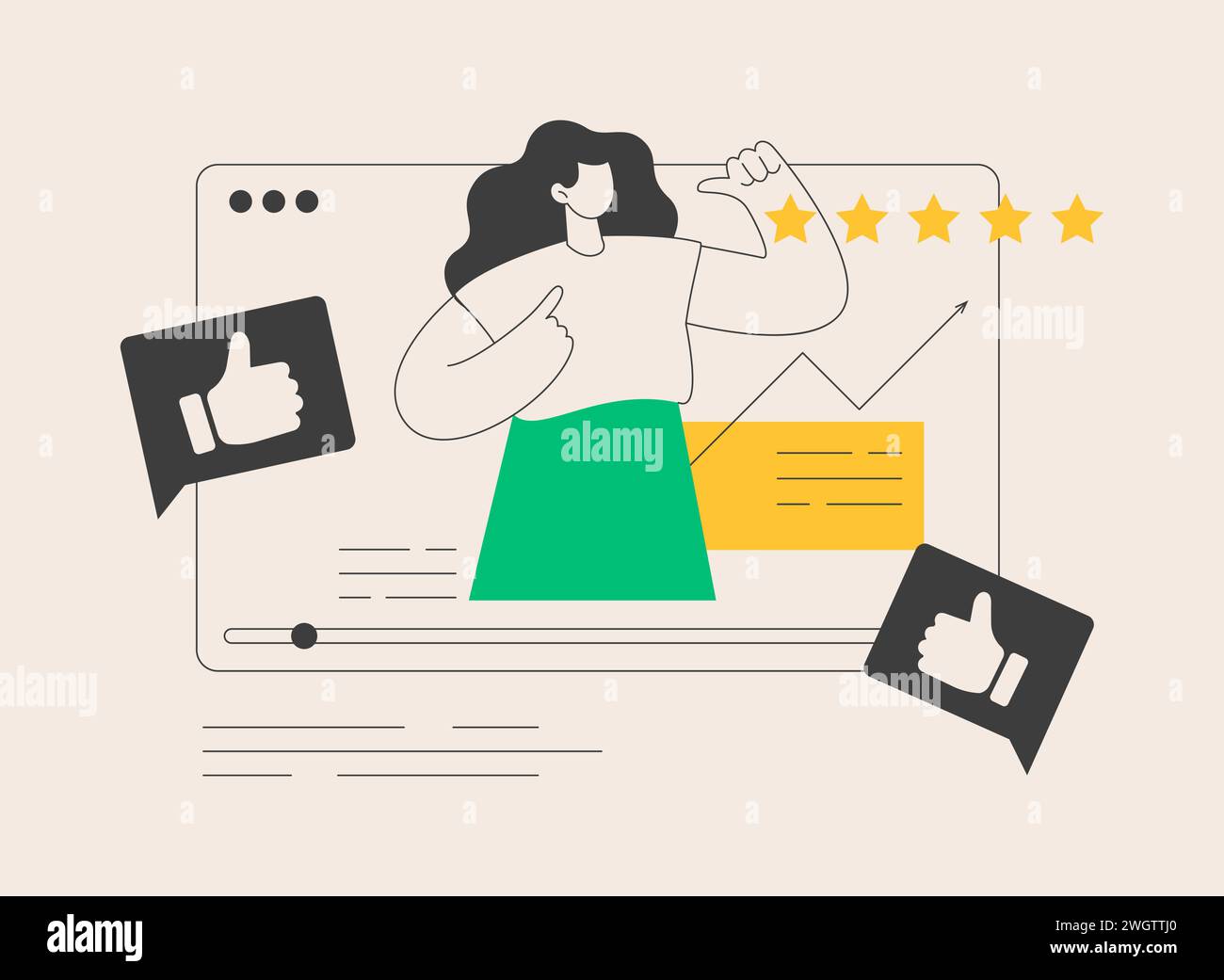 Personal branding abstract concept vector illustration Stock Vector ...