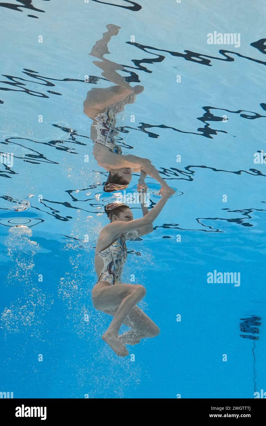 Maria Alavidze of Georgia competes in the women's solo free final of ...
