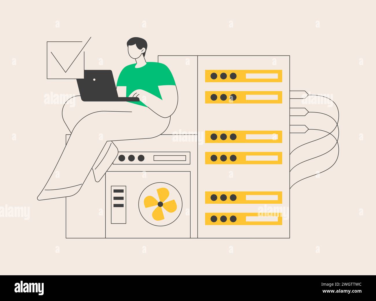 System administration abstract concept vector illustration Stock Vector ...