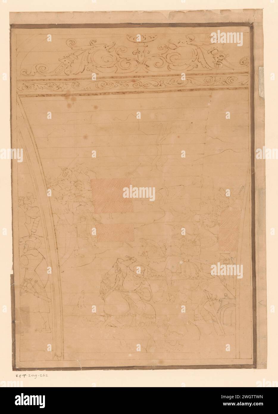 Transit to the Red Sea, Anonymous, 1890 - 1950 drawing paper. ink ...