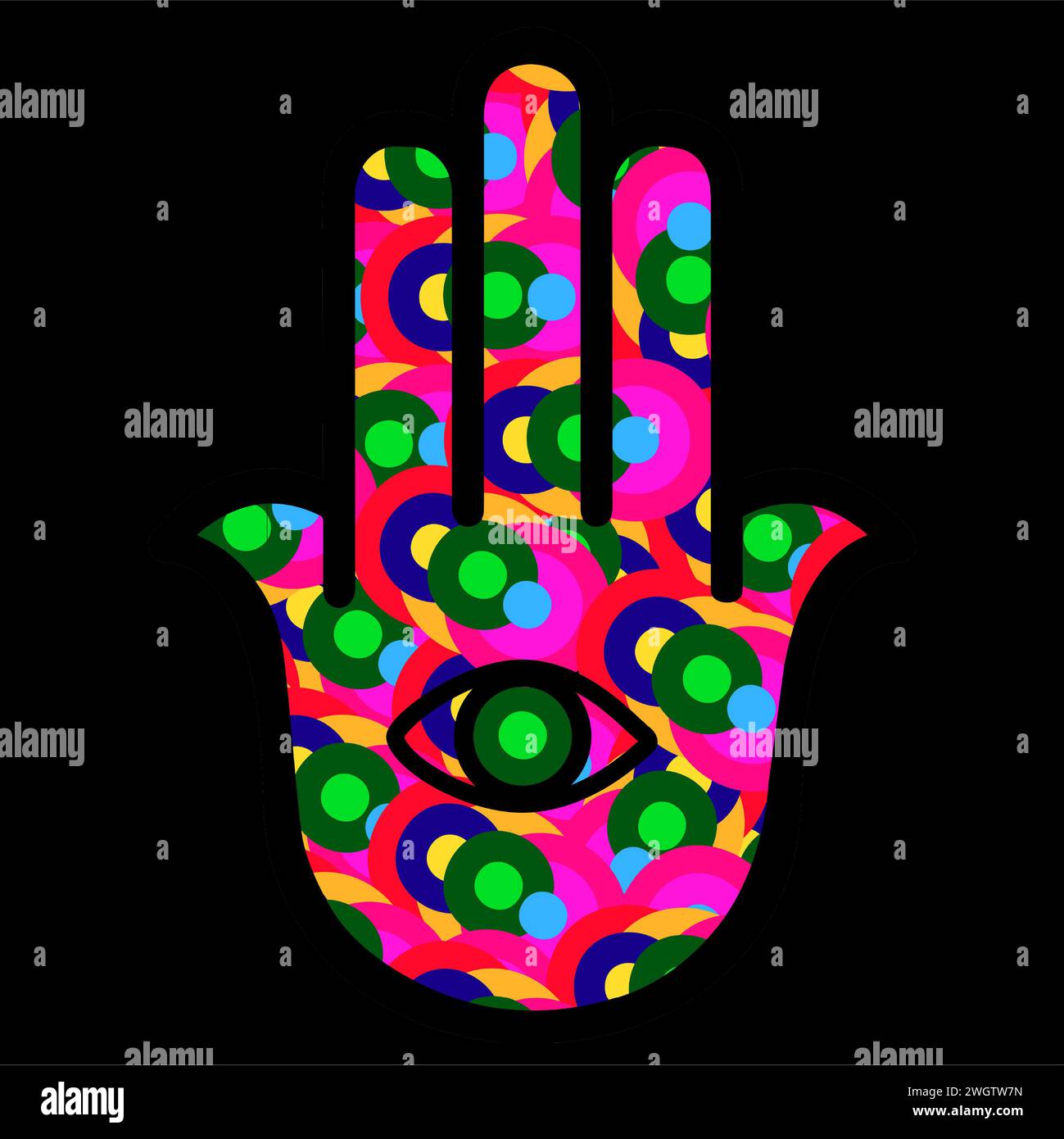 Blue hamsa eye hi-res stock photography and images - Alamy