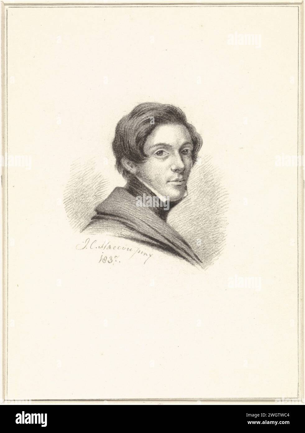 Self -portrait of Johannes Cornelis Haccou, Johannes Cornelis Haccou ...