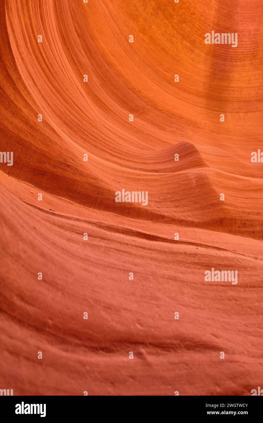 Vibrant Sandstone Canyon Textures, Arizona - Eye-Level View Stock Photo ...